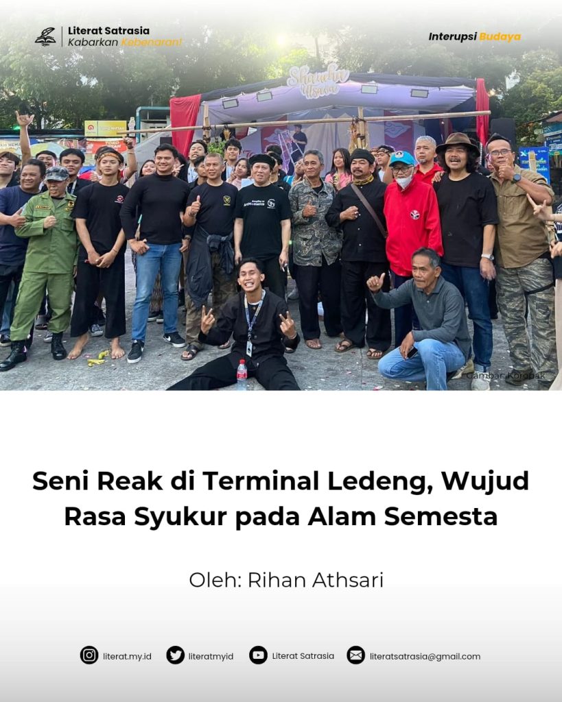 Seni Reak di Terminal Ledeng, Wujud Rasa Syukur pada Alam Semesta - Literat
