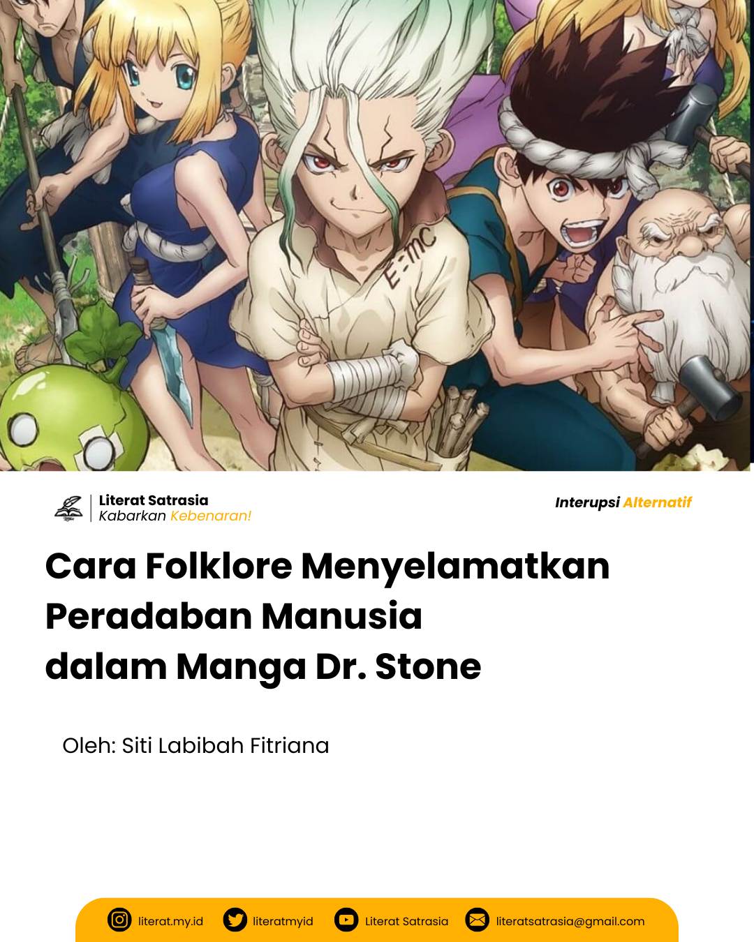 Cara Folklore Menyelamatkan Peradaban Manusia dalam Anime Dr. Stone ...