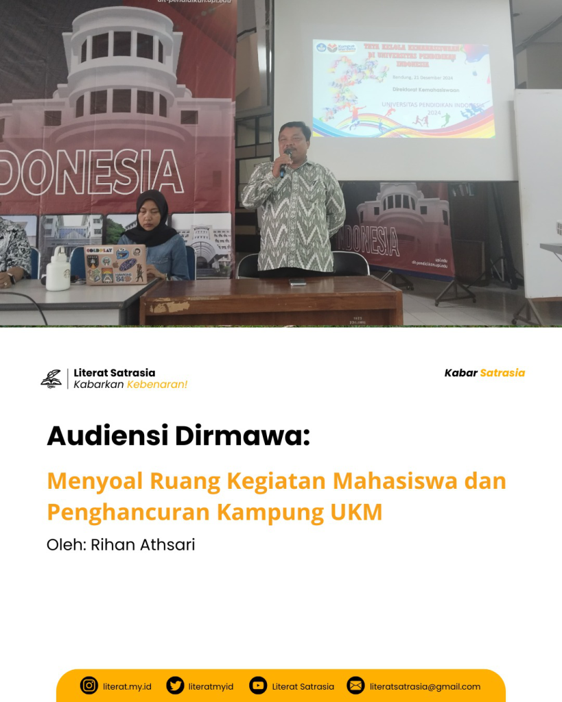Audiensi Dirmawa: Menyoal Ruang Kegiatan Mahasiswa dan Penghancuran ...