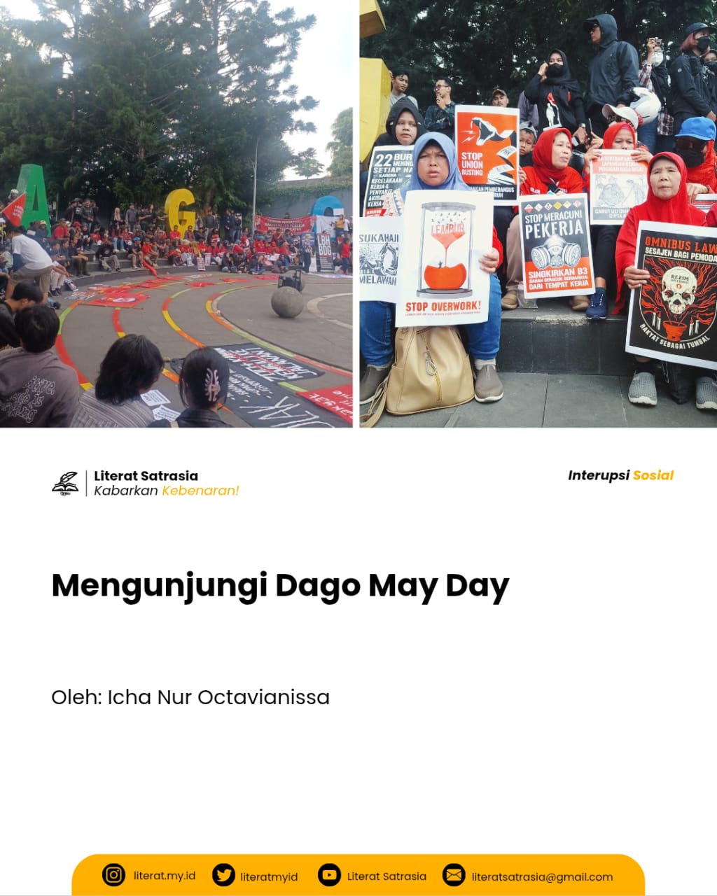 Mengunjungi Dago May Day - Literat